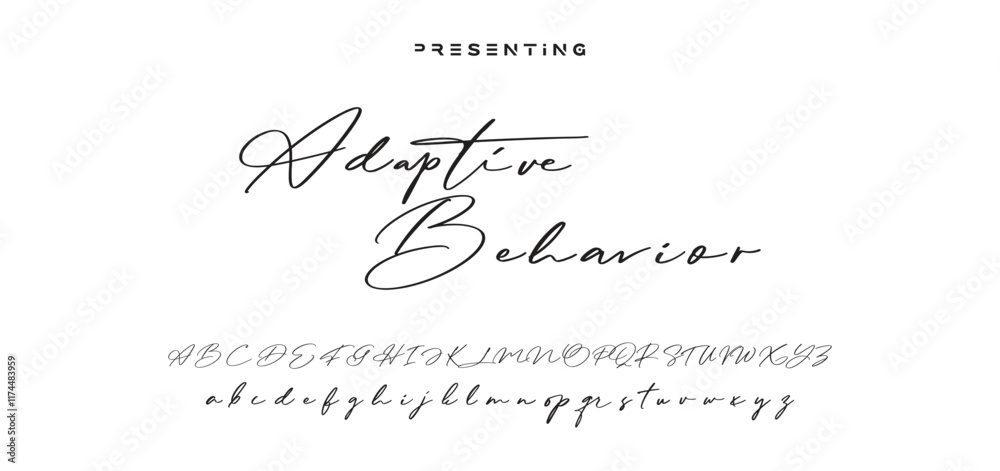 Hand drawn vector alphabet. Modern monoline signature script font. Elegant Signature Font. Best ...
