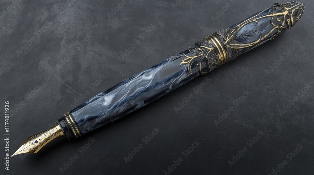 Handwritten Testament: A Spectacle of Ink Flowing from a Vintage ...