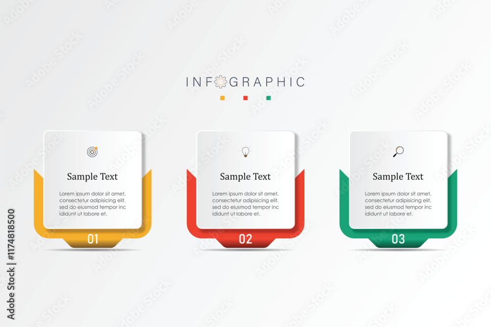 modern text box template, banner Infographics Stock Vector | Adobe Stock