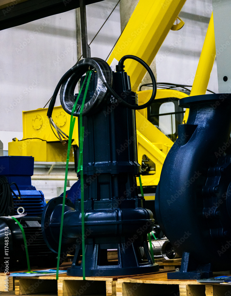 Submersible pump equipped with a cable, designed for operation in a ...