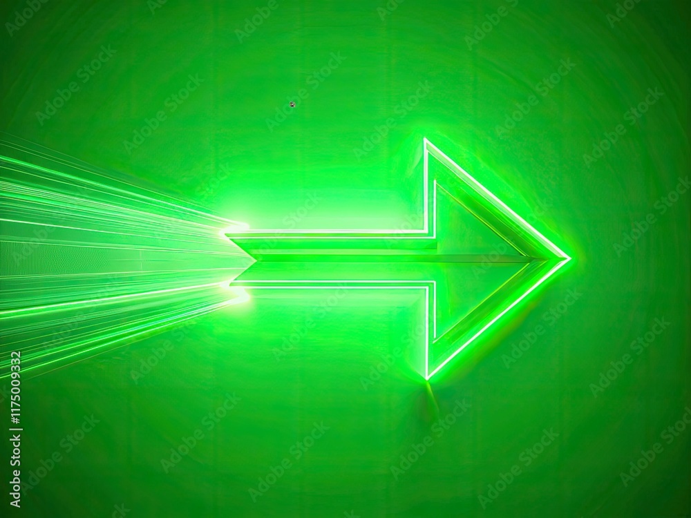 Dynamic green screen arrow animation: long exposure, chroma key ...