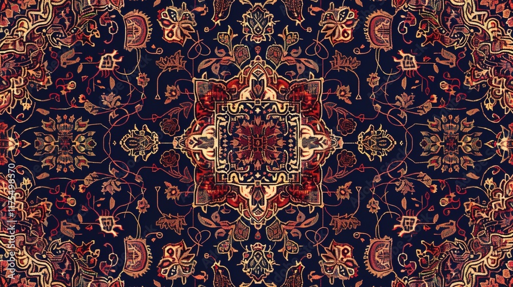 persian rugs seamless pattern wallpaper Stock Illustration | Adobe Stock