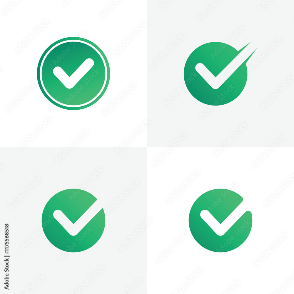 Check mark icon. tick symbol. positive check mark logo flat icon. check ...