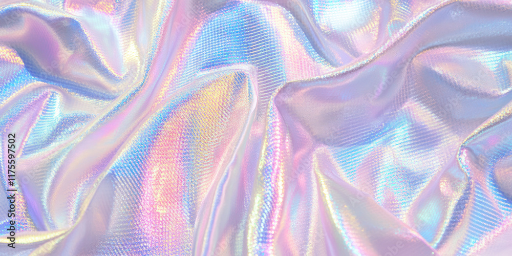 Mesmerizing Iridescent Fabric Close-Up for Textile Design Inspiration ...