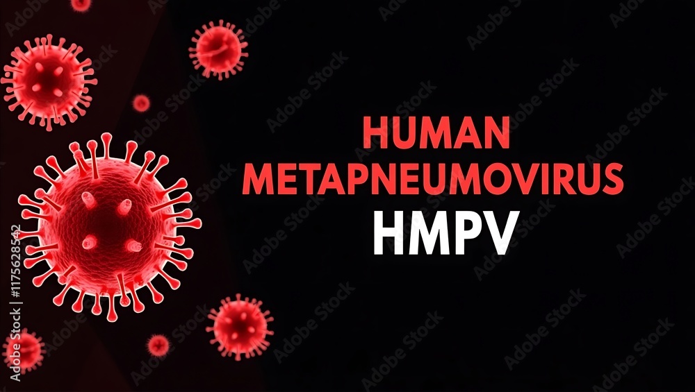 Human Metapneumovirus (HMPV). Respiratory Infection Concept with Lungs ...