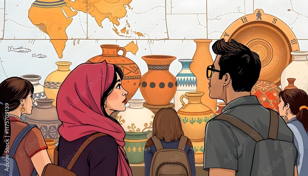 rustic earthy pottery background with textured clay surface, handmade ...