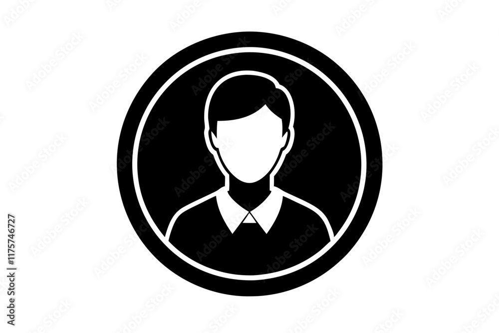 Male and female portraits, silhouettes, avatars or profiles of unknown ...