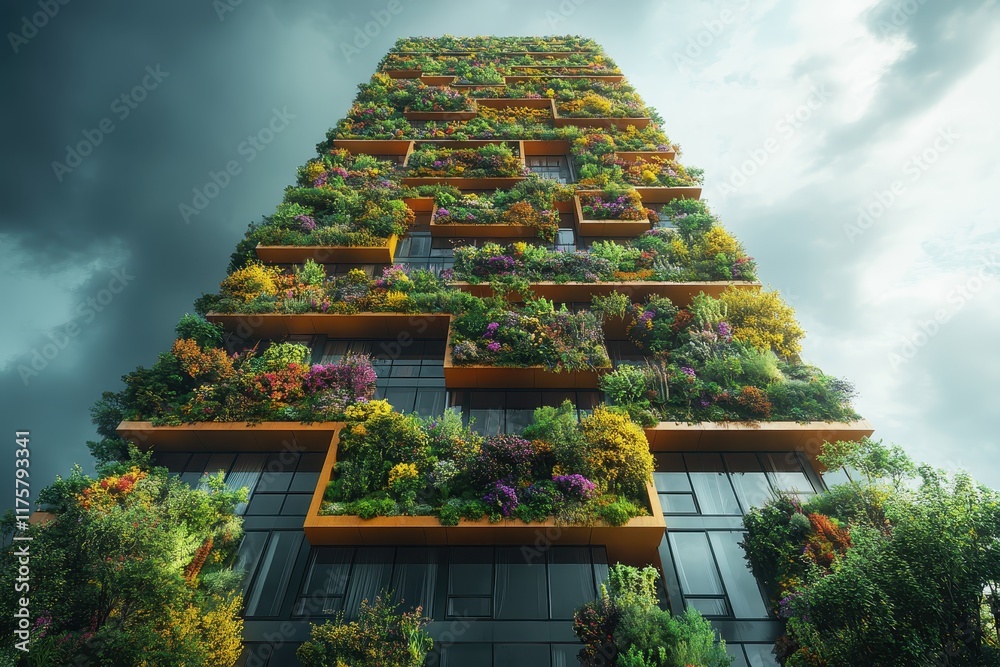 Vertical garden building showcases innovative architecture and ...