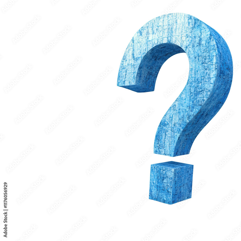 blue question mark, avatar icon illustration, isolated, transparent ...