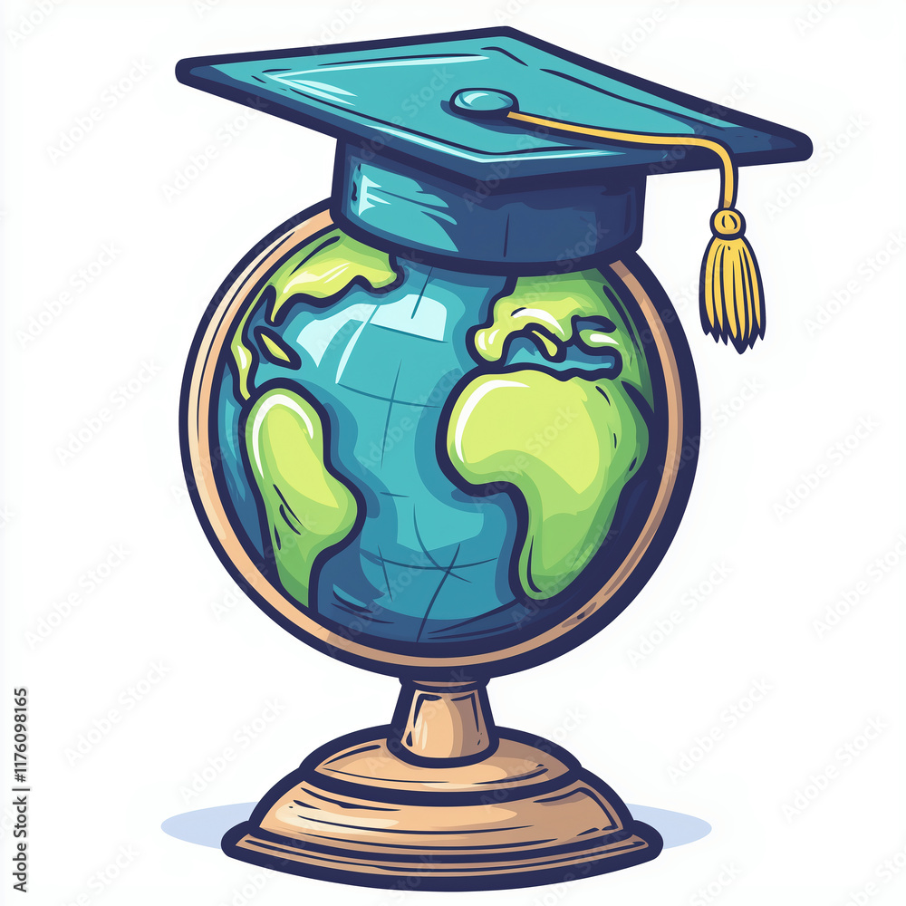 Global Education Achievement: Graduation Caps and World Maps in Modern ...