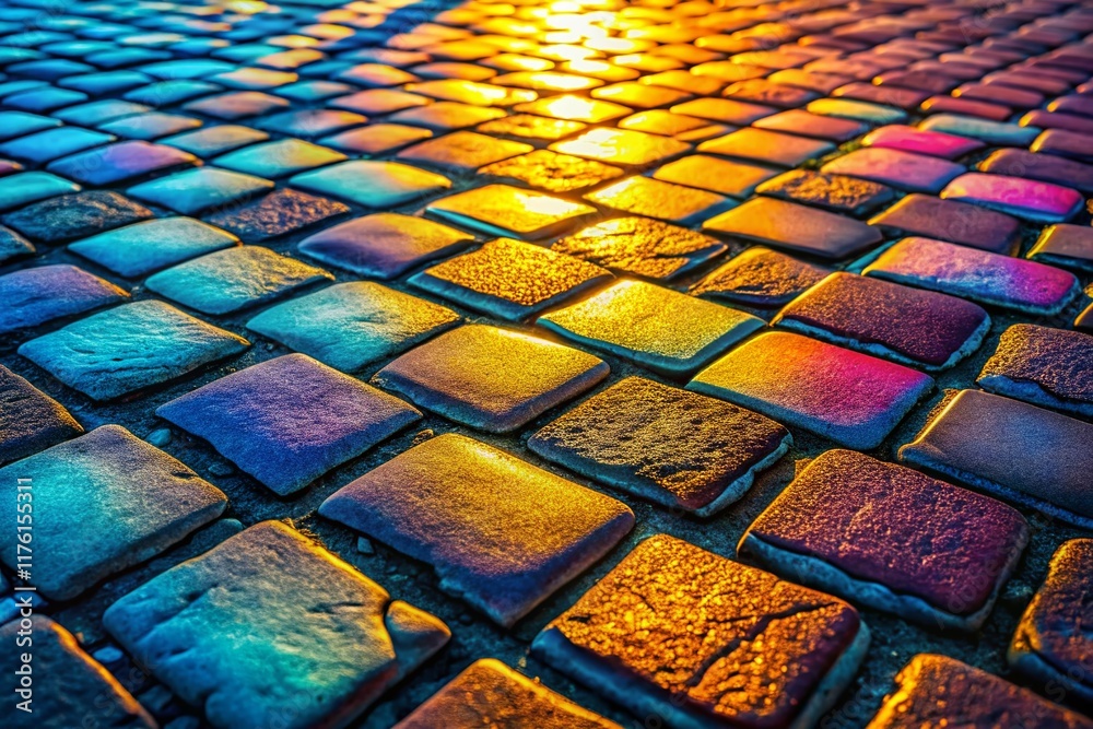 Abstract Pavement Texture: Interlocking Stone Pathway Design Stock ...