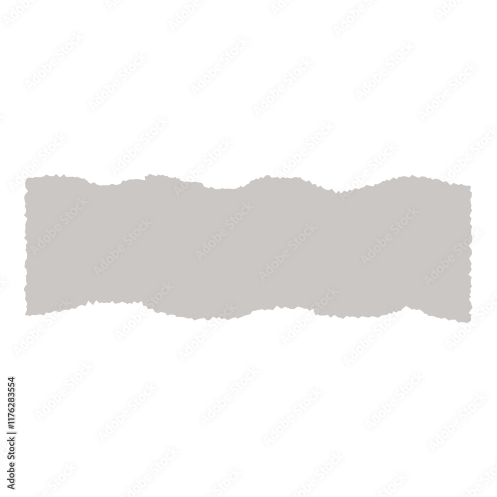 Torn pieces of paper. Cut out blank pages with torn edges. scrapbook ...