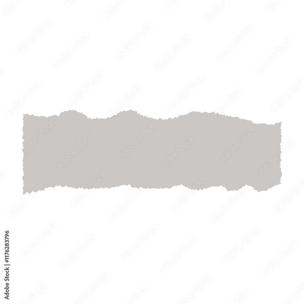 Torn pieces of paper. Cut out blank pages with torn edges. scrapbook ...