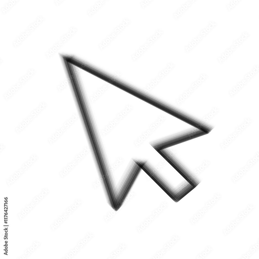 Arrow click cursor icon transparent background png file Stock ...