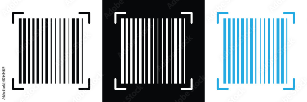 Barcode and QR code labels for scanning, retail store product ID ...