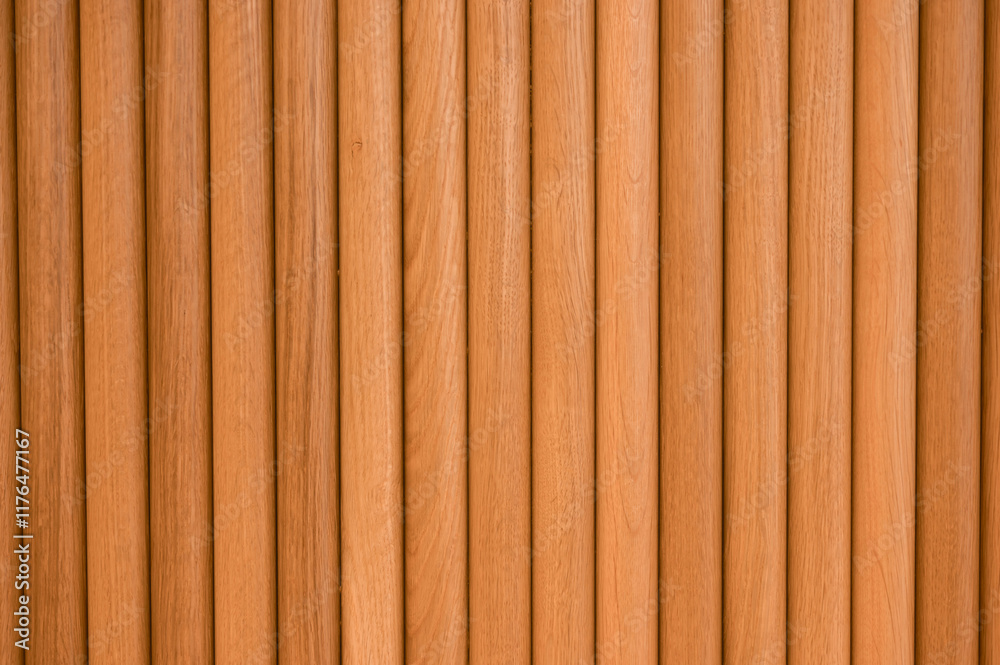 Wooden slats. Interior wall cladding made from strips of plywood - wall ...