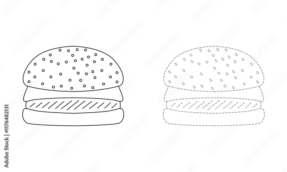 Tracing lines for toddlers. Handwriting practice sheet. Educational ...