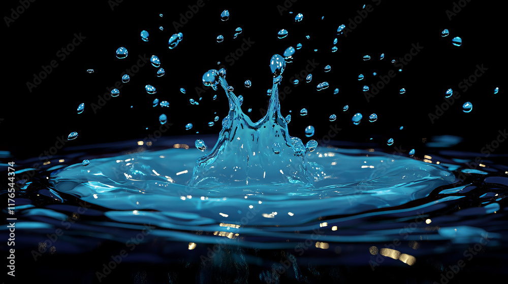 Ilustración de Stock Water splash sprite sheet animation for FX effect ...