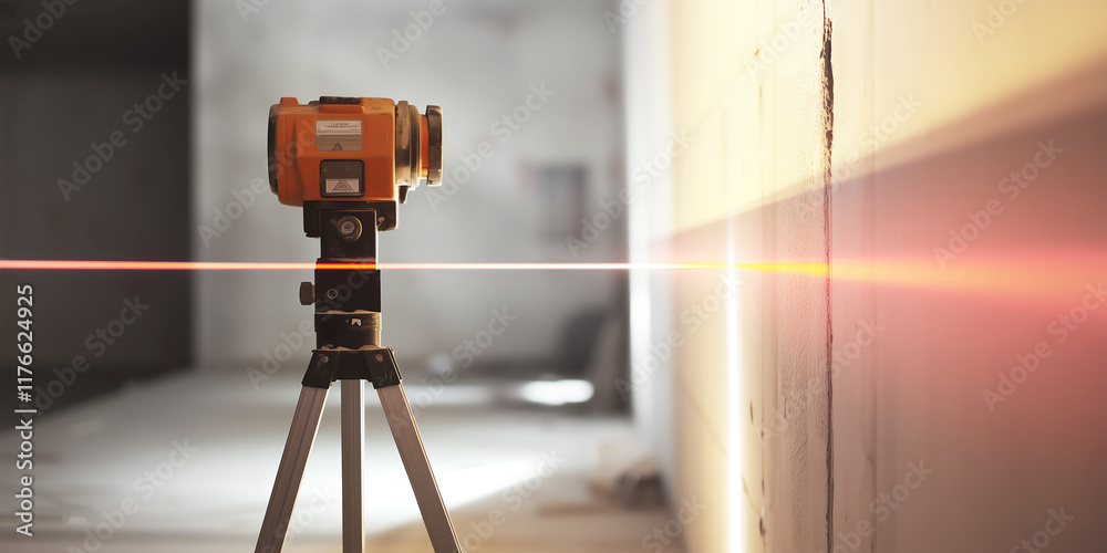 Checking alignment using spirit levels and plumb lines for precise ...