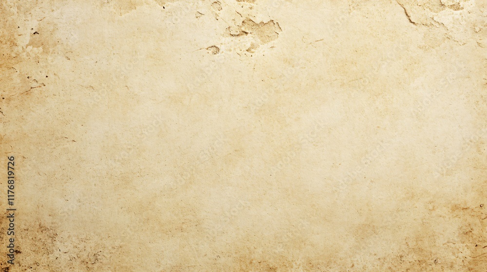 Very old looking paper with a few words written on it. The paper is ...