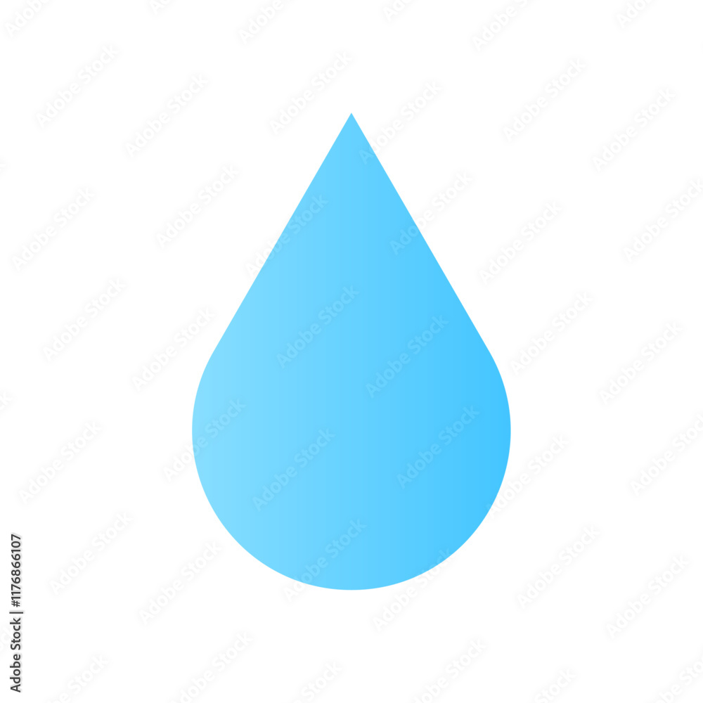 Water drop icon set. flat water drop icon. oil droplet vector symbol ...