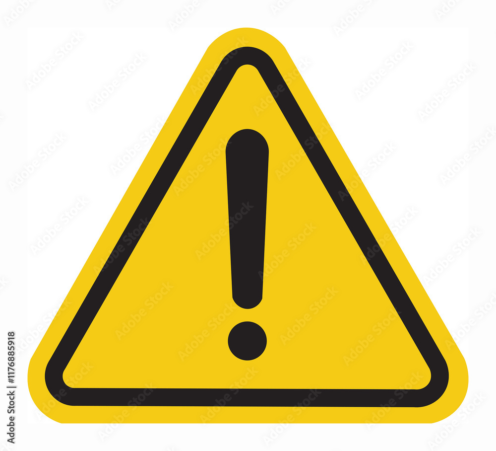 Señal triangular de advertencia de alerta o peligro en la circulacion ...