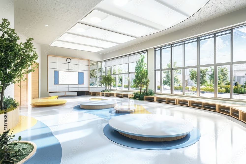 Innovative classroom design featuring problem-based learning spaces ...