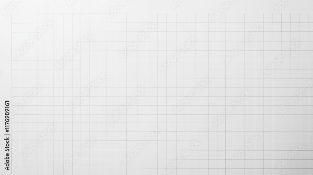 Clean blank graph paper with a subtle white background and light ...