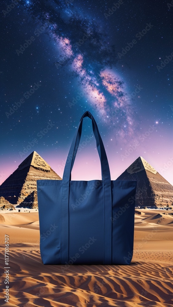 A stylishly minimalist tote bag plain bag no design,A cosmic blend ...