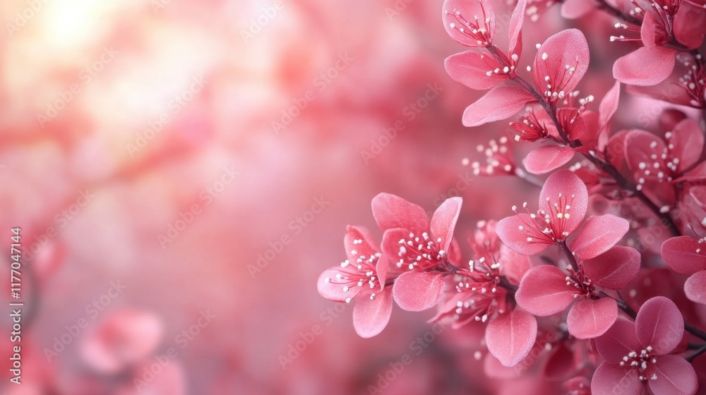 A flat muted pink background with thin dotted line patterns forming a ...
