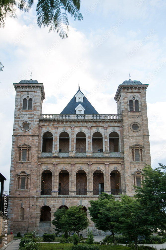 Royal palace of Antananarivo built by Jean Laborde for the Ranavalona ...