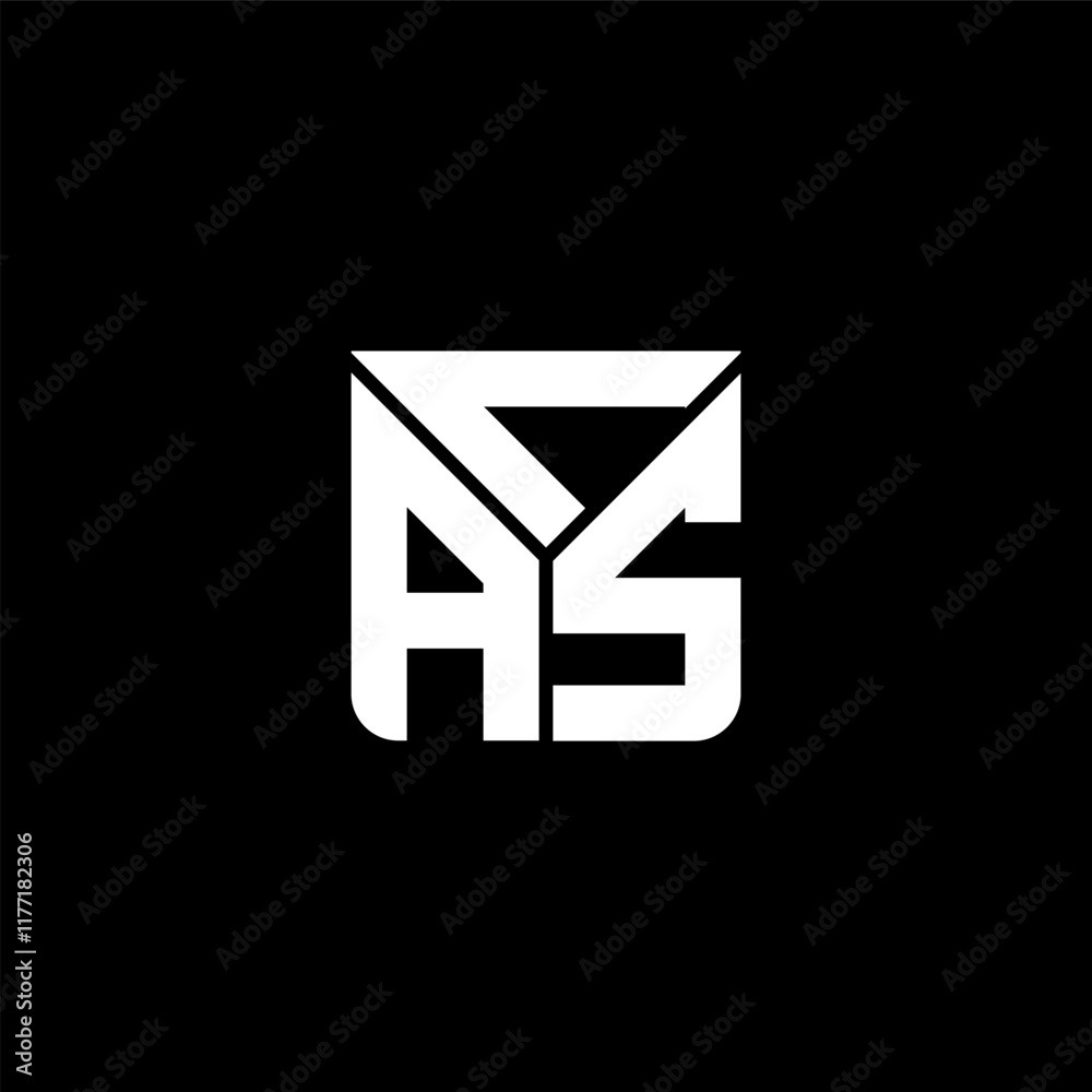 CAS letter logo creative design with vector graphic, CAS simple and ...