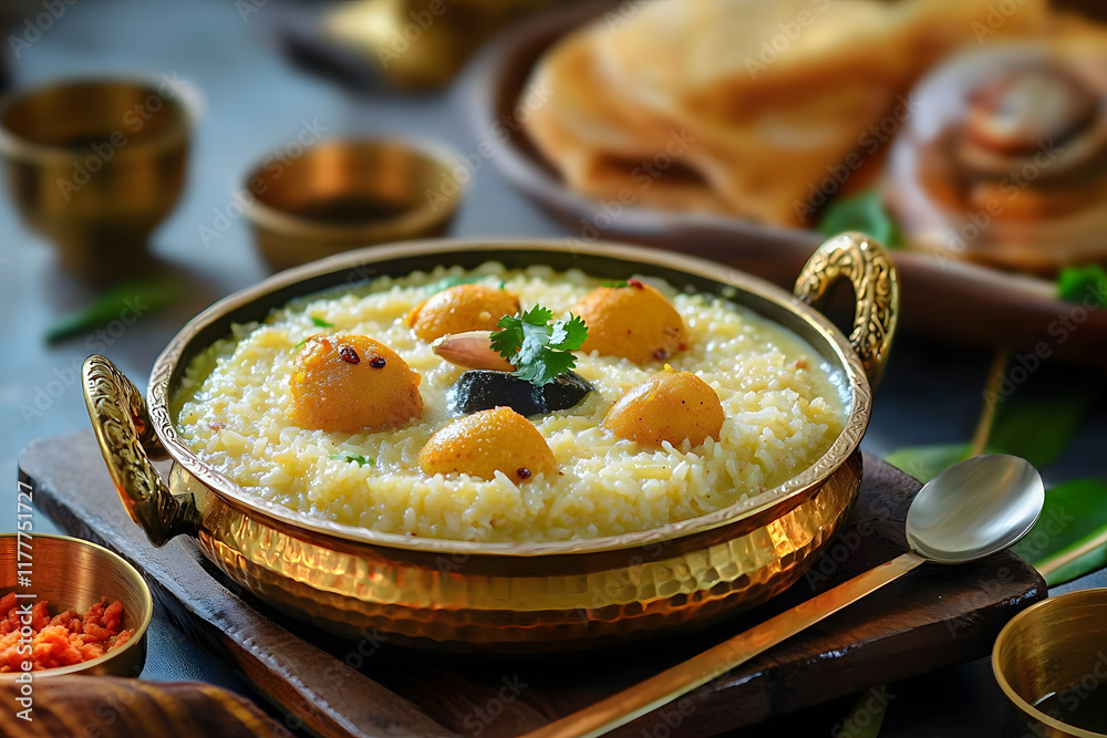 Ven Pongal Khara Pongal with Sambar coconut Chutney popular Indian ...