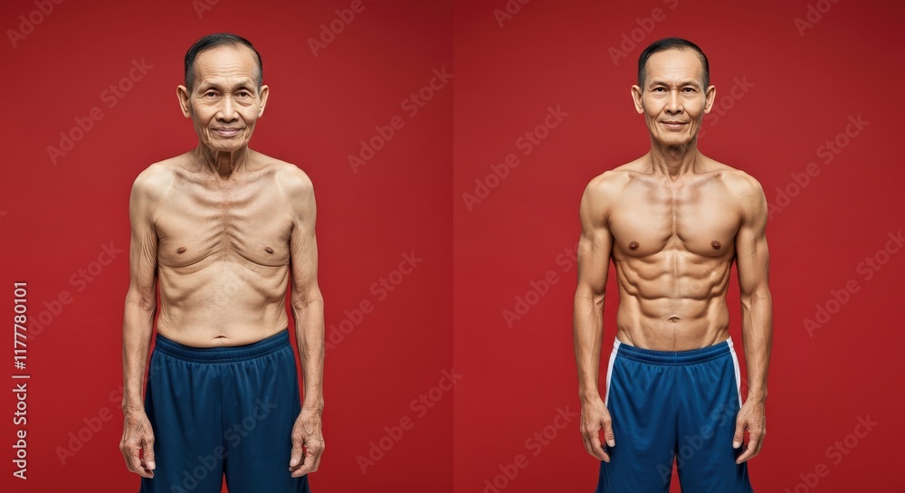 Transformation of elderly asian male from frail to fit in fitness ...