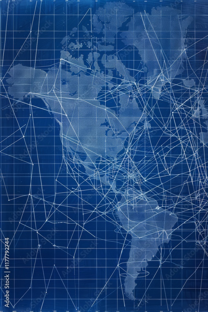 Global kutae network map blueprint major data centers across north ...