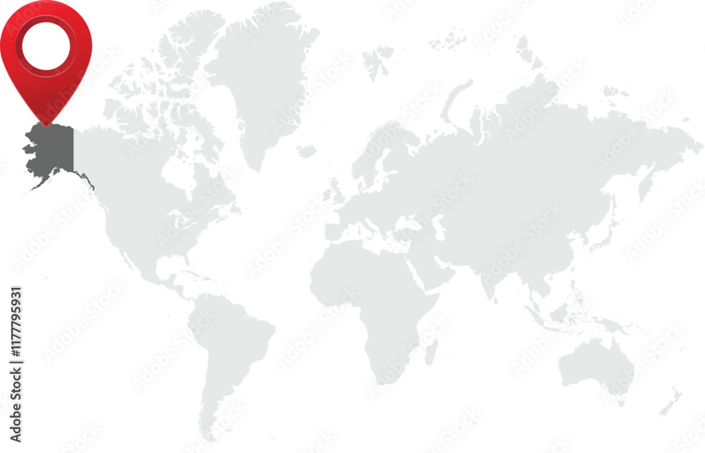 Image vectorielle Stock World map on white background. World map with ...