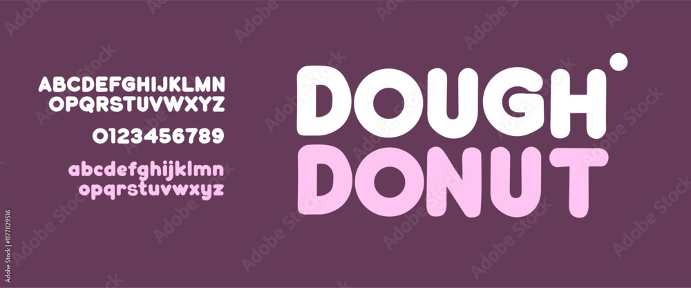 Donat logo. Donat. Design. Abjad. Abc. Alphabet. Bold. Lettering. Donut ...
