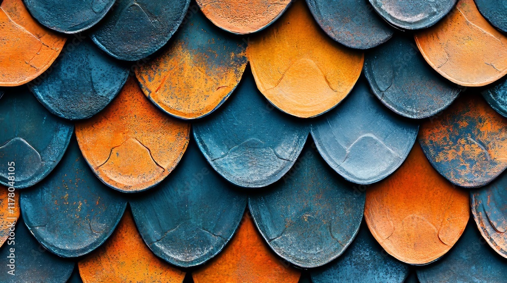 Stock-Illustration „Textures of dragon scale, snake skin. Seamless ...