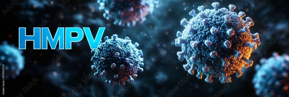 Human metapneumovirus or HMPV, virus causing upper and lower ...