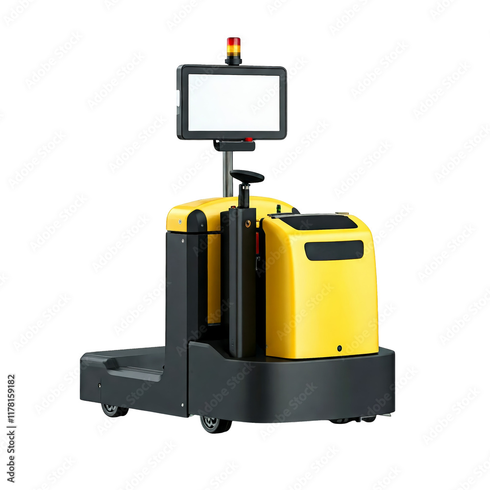 Automated Guided Vehicle (AGV) isolated on transparent background Stock ...