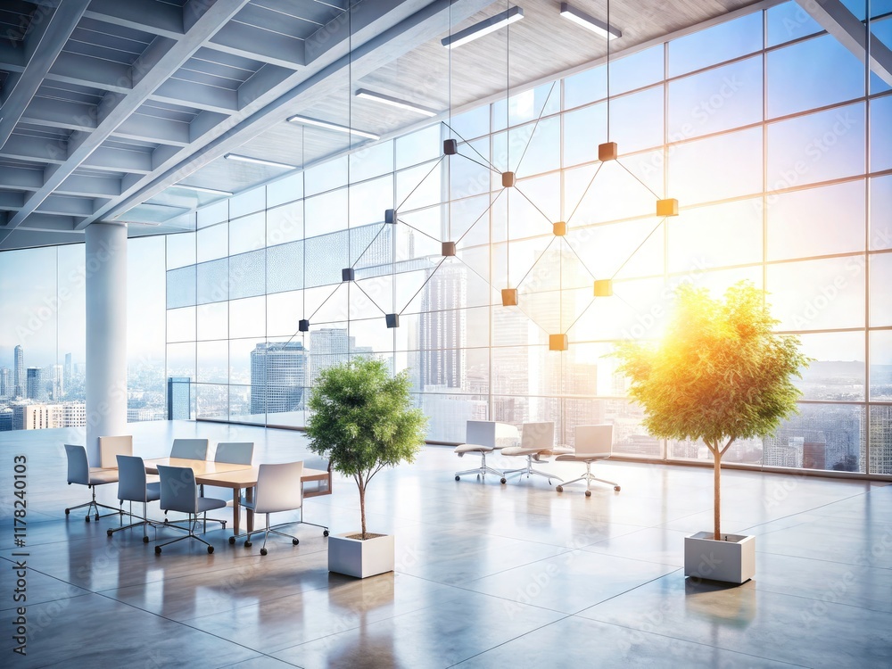 Panoramic Minimalist White Infographic Business Structure Design ...