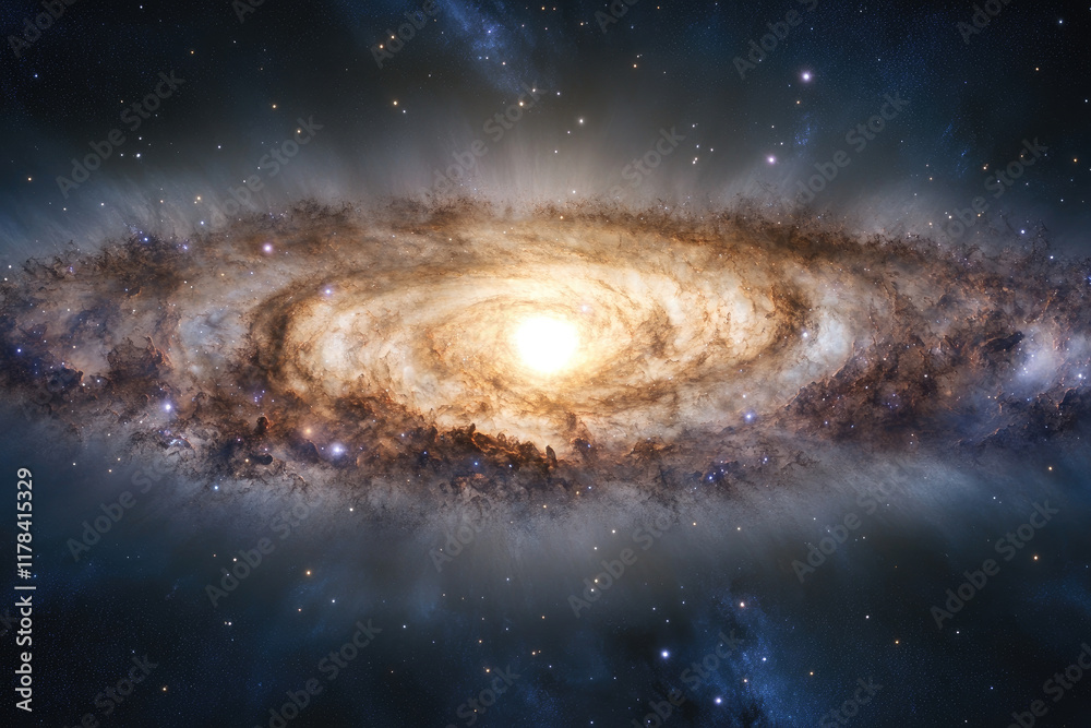 Ilustración de Stock The solar apex depicted as a grand celestial ...