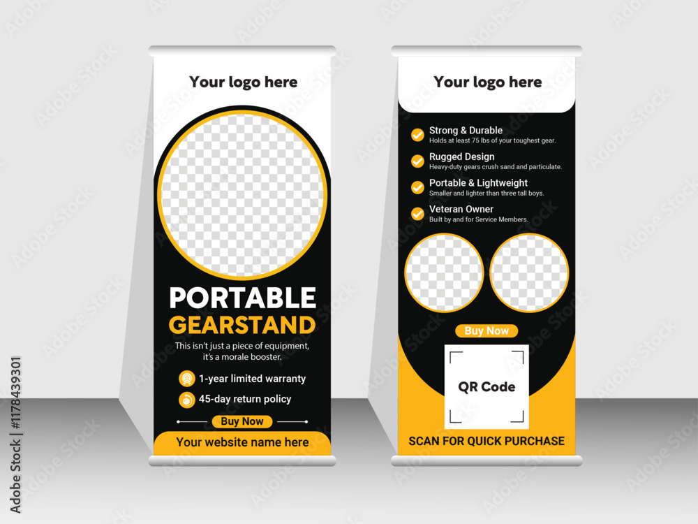 Professional Modern Corporate Stand Roll up Banner Layout and Pull up ...