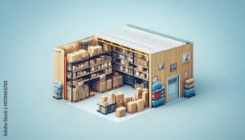 Inventory optimization stock control concept, Warehouse management ...