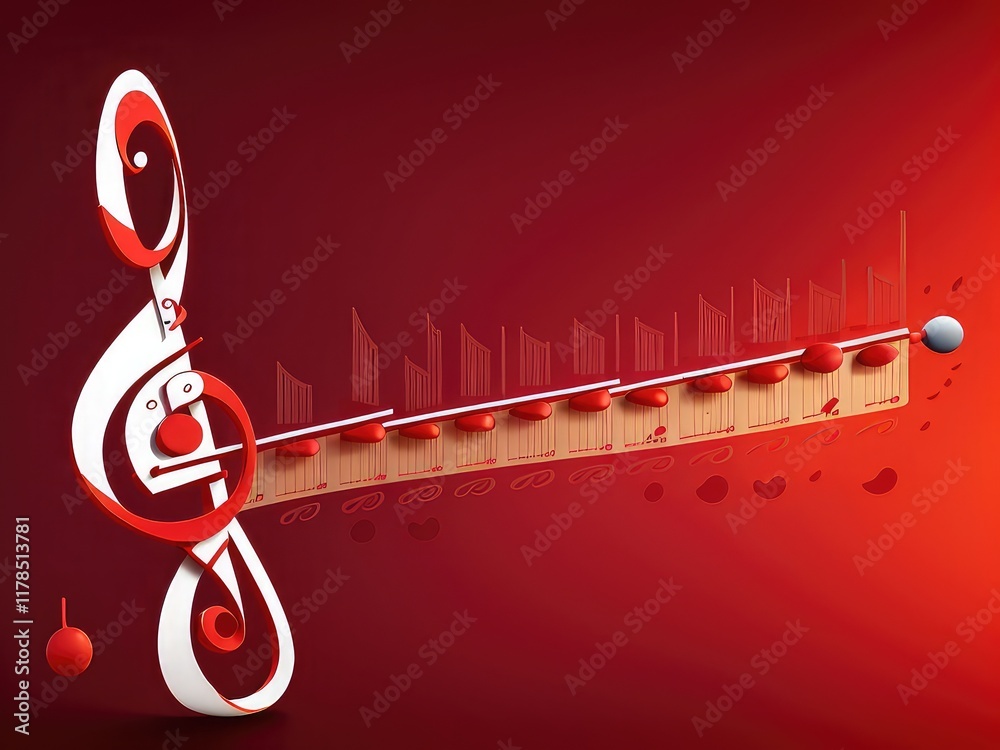 music notes on transparent background , notes Stock Illustration ...