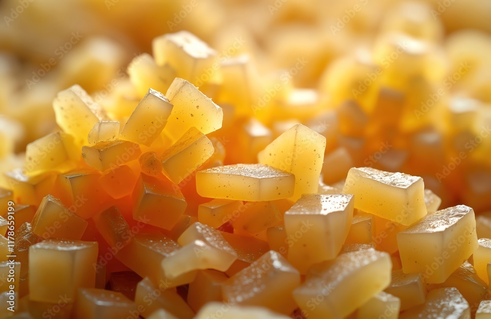 Close up view of yellow frankincense resin crystals. Natural resin ...