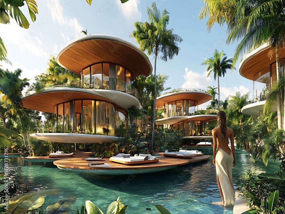 Exclusive private island resort with floating villas and bold designs ...