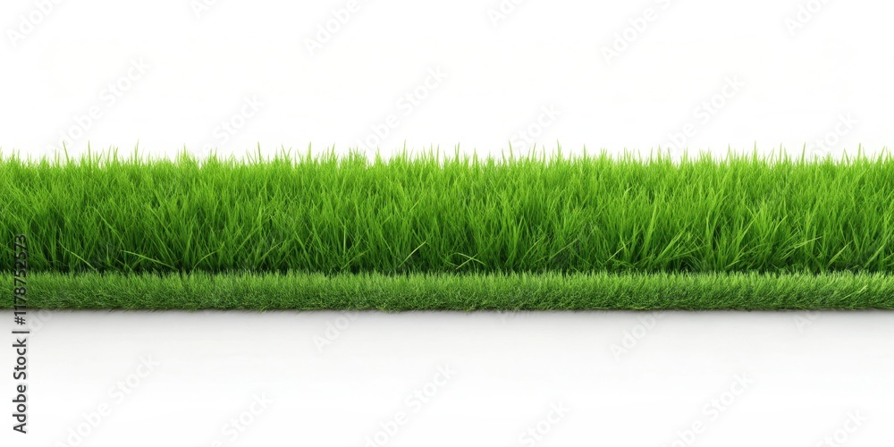 Side view of green grass strip in perspective, green, grass, strip ...