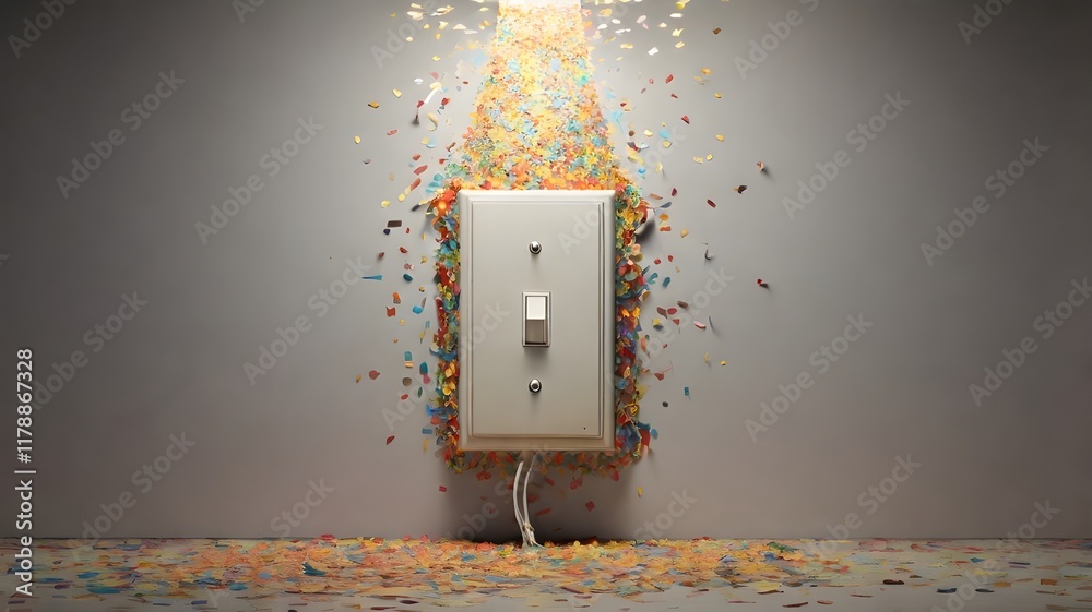 17. /imagine: a sharp photo of a light switch rigged with a hidden ...