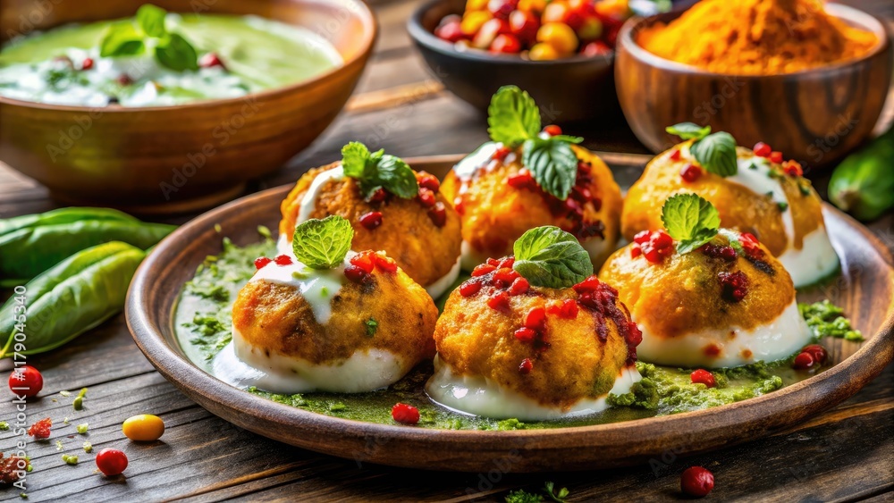 Golden-brown Dahi Vada, a tangy yogurt bath, captures South India's ...